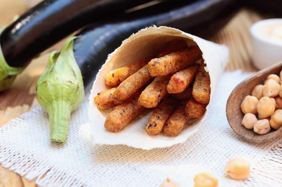 Battered Chickpea & Eggplant Veggie Fries 500 g - Asiago Food
